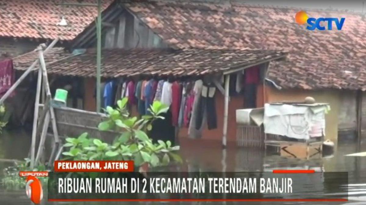 Diguyur Hujan sejak Minggu, 2 Kecamatan di Pekalongan Banjir - News Liputan6.com