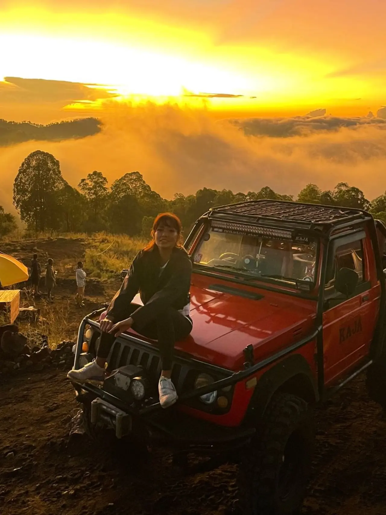 7 Momen Liburan Shanty Paredes di Bali, Nikmati Sunrise di Gunung Batur ...