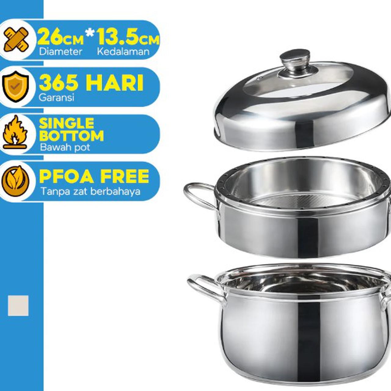14 Merk Panci Stainless Terbaik dan Harganya, Awetnya Puluhan Tahun