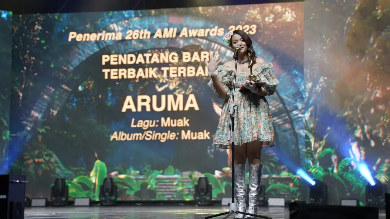 Aruma Raih Penghargaan AMI Award 2023 Melalui Lagu Muak, Dinobatkan Sebagai Penyanyi Pendatang ...