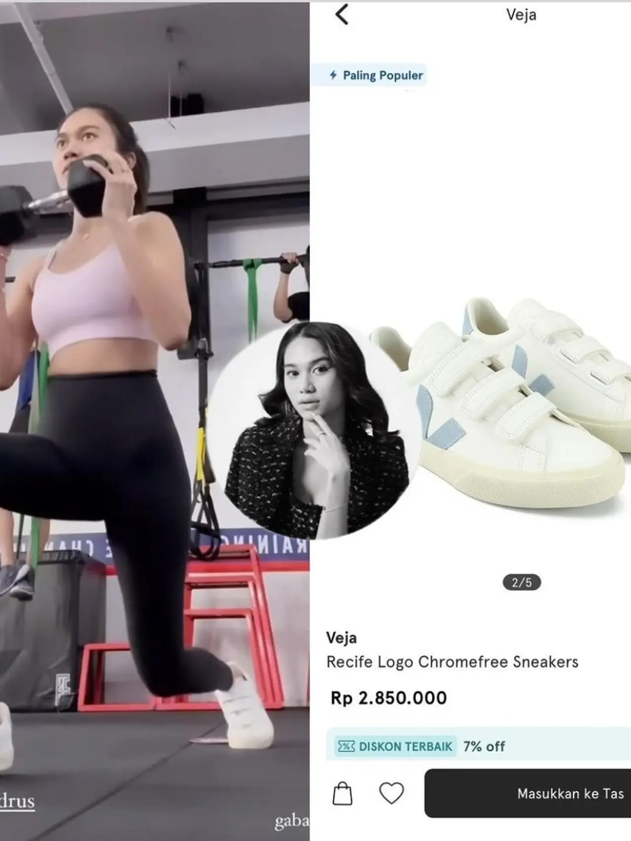 7 Potret Azizah Salsha Istri Arhan Saat Nge-Gym, Sepatu Mahal Jadi Sorotan - Hot Liputan6.com