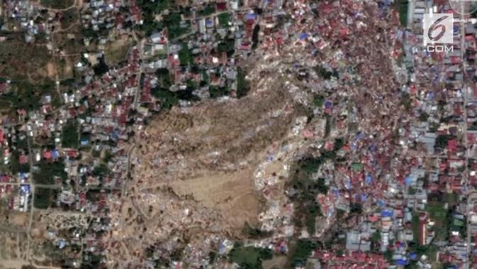 VIDEO: Beda Gambar Satelit Sebelum dan Sesudah Gempa Palu - Regional ...