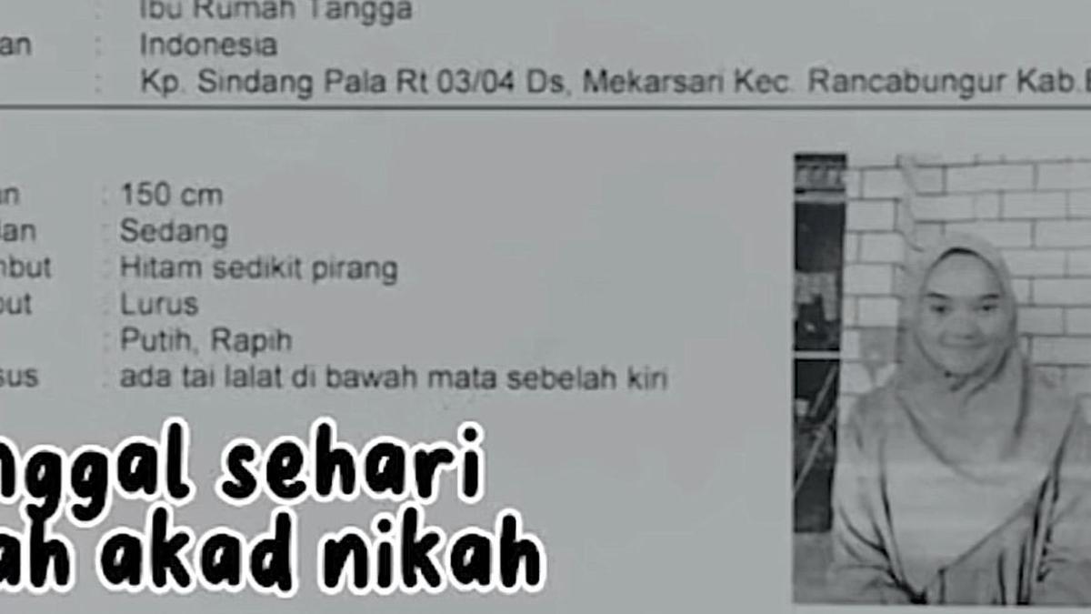 Anggi Anggraeni Pengantin Wanita yang Hilang Bukan Diculik, Sempat ...