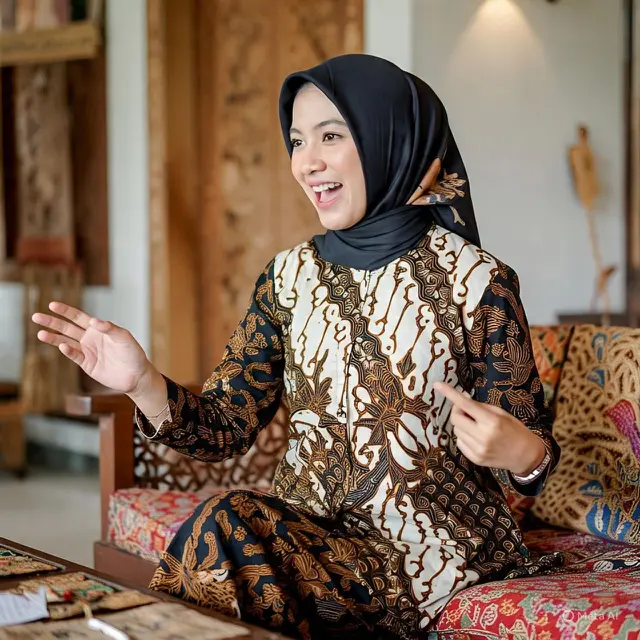 15 Model Baju Batik Tunik Terbaru Wanita Berhijab 2025, Referensi ...