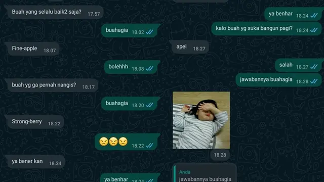 6 Chat ke Pacar Main Tebak-Tebakan Lucu Ini Bikin Senyum Lebar - Hot ...