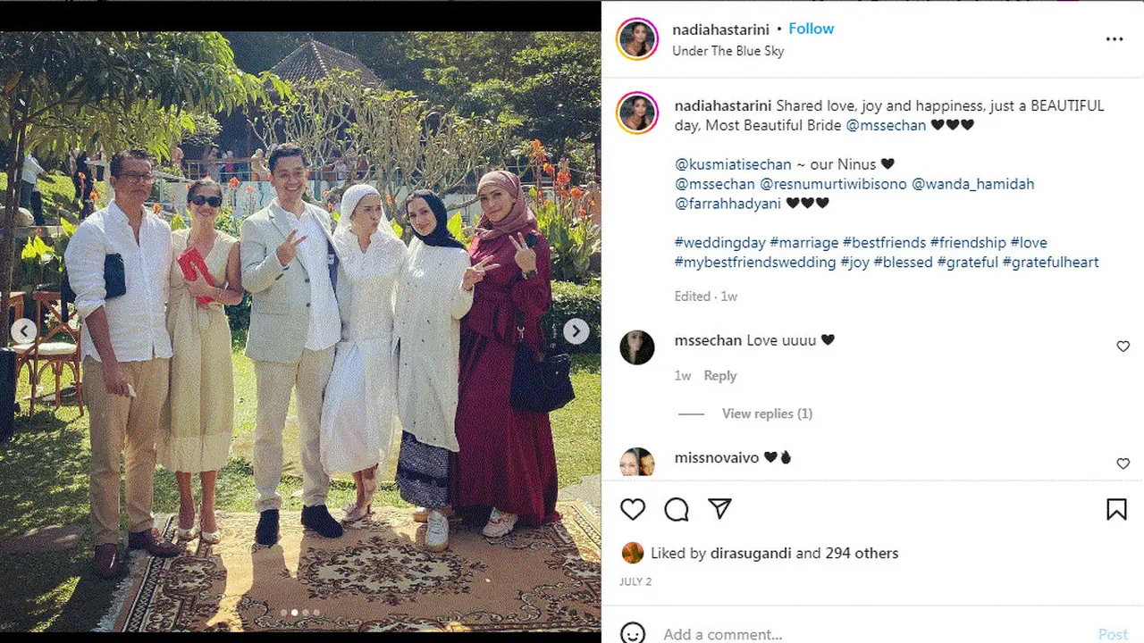 Ade Sechan, Mantan Istri Shandy Sondoro Menikah Lagi - ShowBiz Liputan6.com