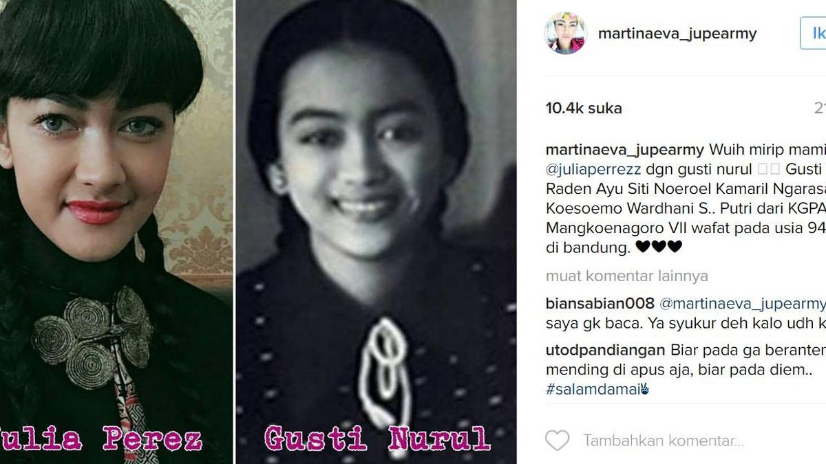 Keluarga Protes, Gusti Nurul Dibandingkan dengan Julia Perez