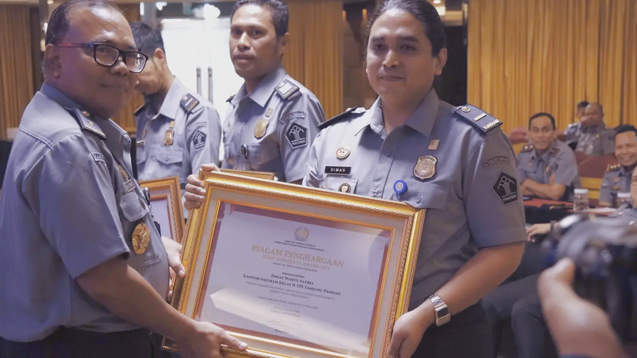 Imigrasi Tanjungpandan Terima Penghargaan Jusuf Adiwinata Award 2024 - Regional Liputan6.com