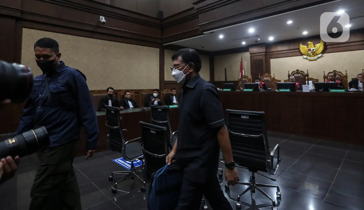 Eksepsi Ditolak, Sidang Johnny G Plate Dilanjutkan dengan Pemeriksaan Saksi - Foto Liputan6.com