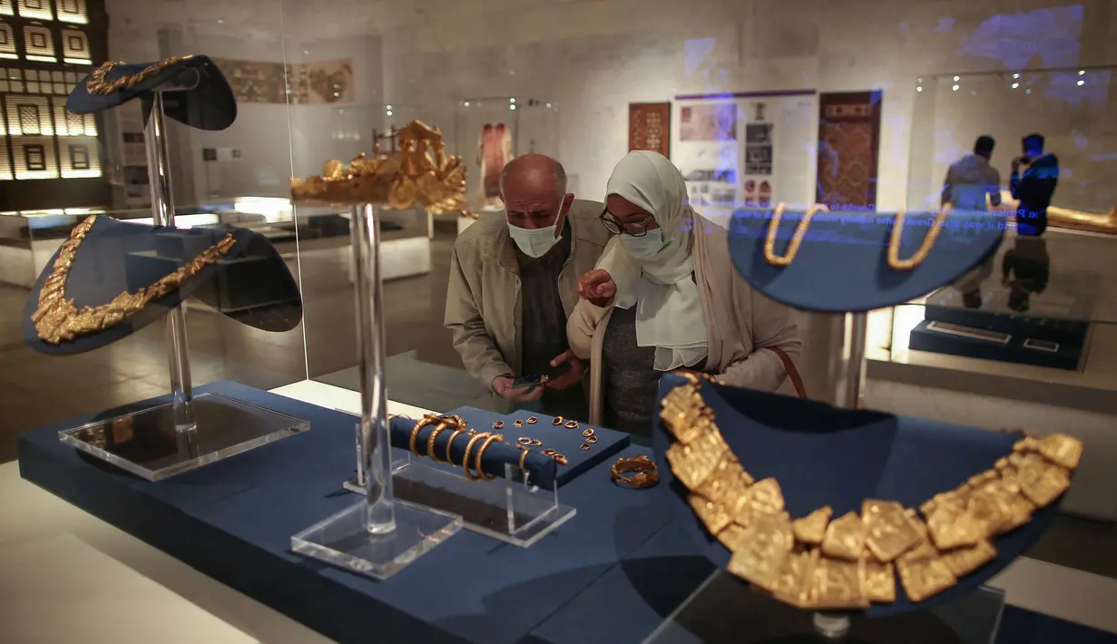 FOTO: Melihat Koleksi Museum Nasional Peradaban Mesir - Foto Liputan6.com