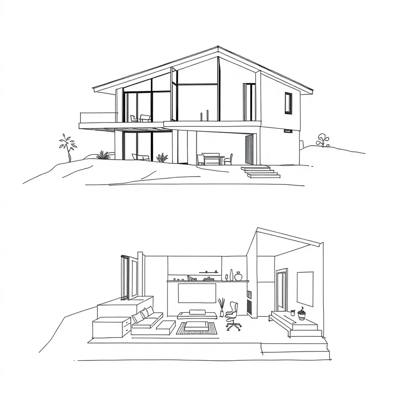 Rekomendasi Sketsa Gambar Rumah Minimalis Modern Terbaru 2025