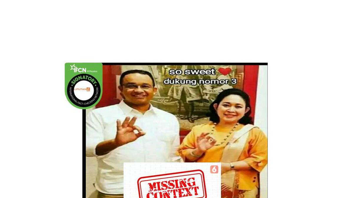 Cek Fakta: Tidak Benar Foto Anies Baswedan dan Titiek Soeharto Berpose ...