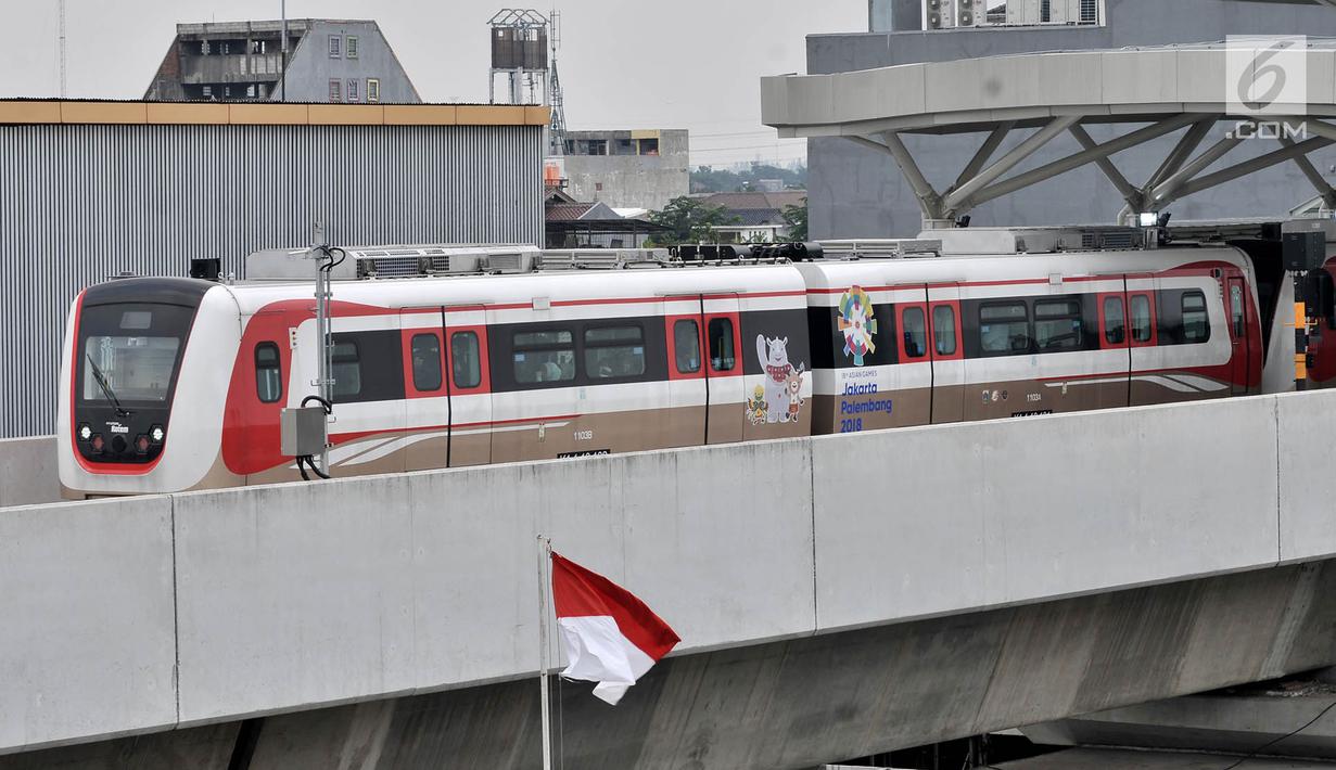 FOTO: Jadwal Operasi LRT Kelapa Gading-Velodrome Molor - Foto Liputan6.com