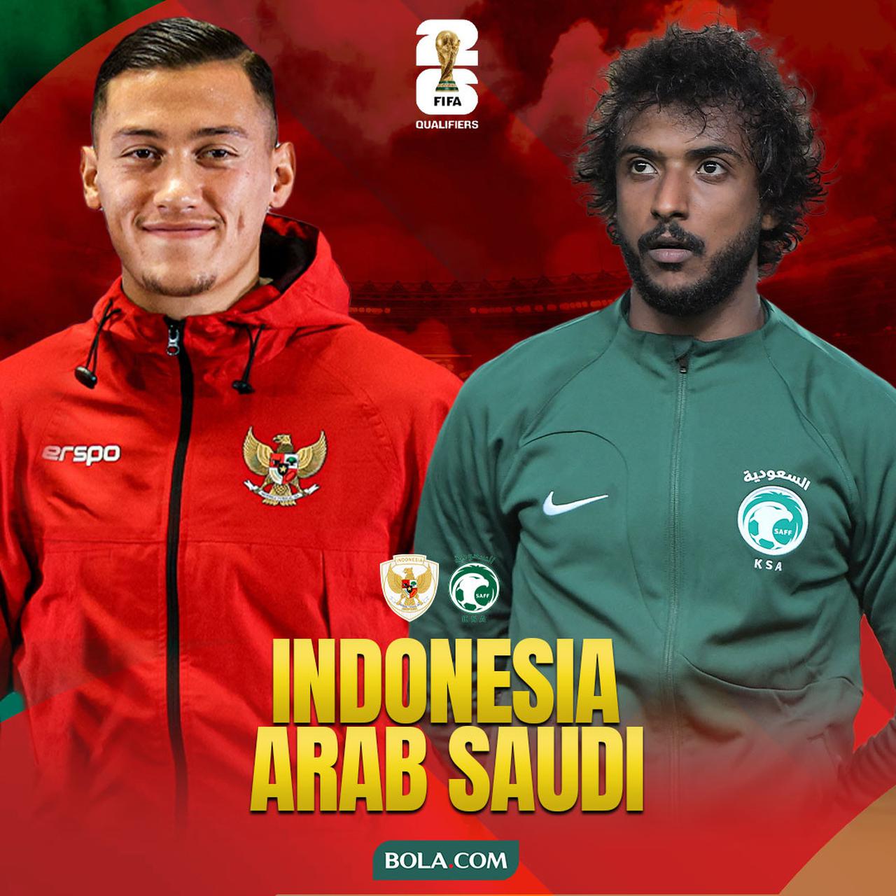 Ini Link Live Streaming Timnas Indonesia Vs Arab Saudi