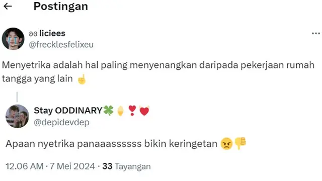 6 Pendapat Pro dan Kontra Netizen tentang Menyetrika Ini Bikin Senyum ...