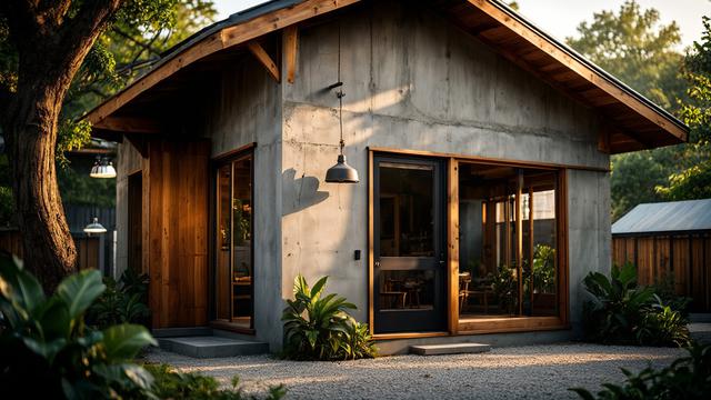 8 Inspirasi Rumah Semi Kayu dengan Dinding Semen Ekspos yang Adem ...