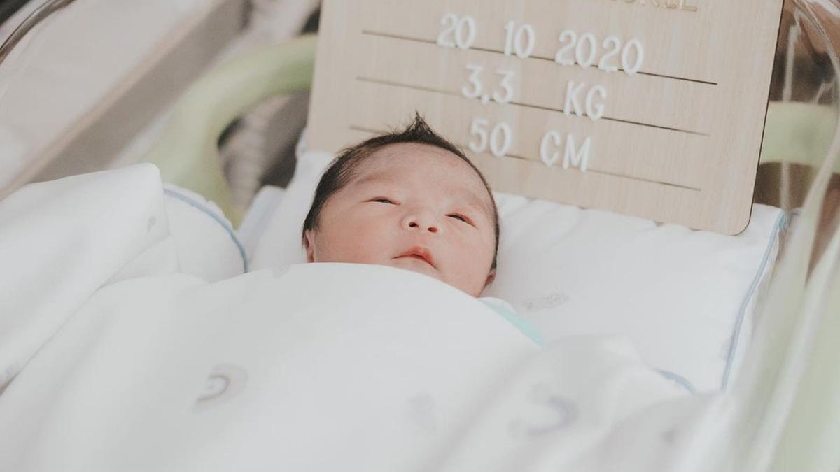 6 Pose Dante Oliver Putra Chelsea Olivia dan Glenn Alinskie, Baru Lahir ...