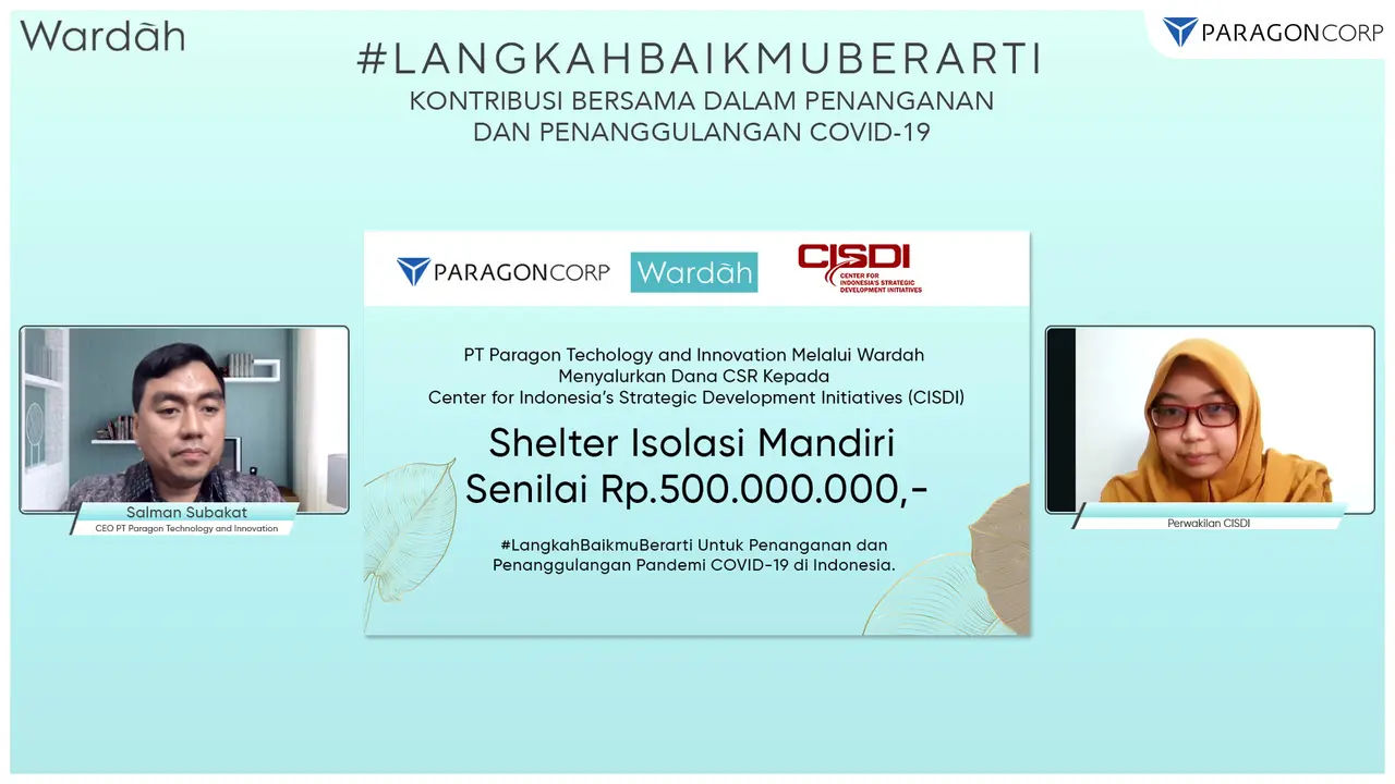 Melalui Wardah, PT Paragon Technology and Innovation Salurkan Donasi ...