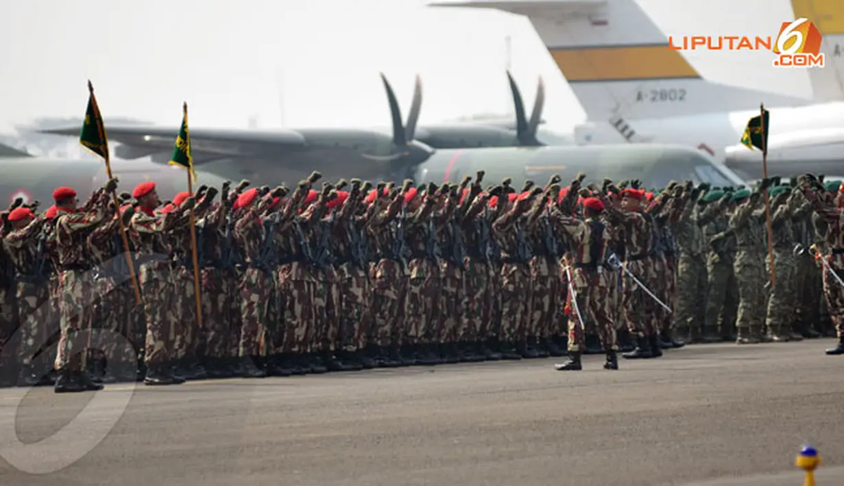 Wajah Tegas yang Terpancar dari Pasukan TNI - Foto Liputan6.com