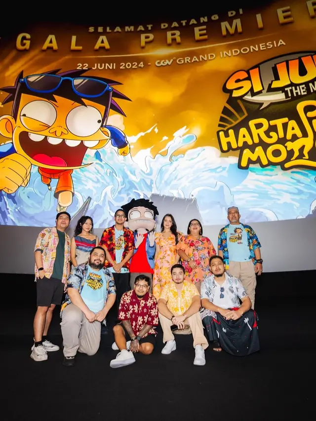 6 Potret Bryan dan Megan Domani di Gala Premiere Si Juki The Movie ...