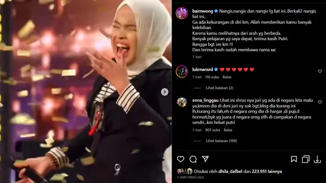 Baim Wong Berkali-Kali Nangis Tiap Kali Menonton Penampilan Putri Ariani di America's Got Talent ...