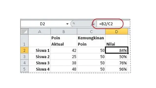 Cara Membuat Persentase di Excel Beserta Penjelasan dan Contohnya - Hot Liputan6.com