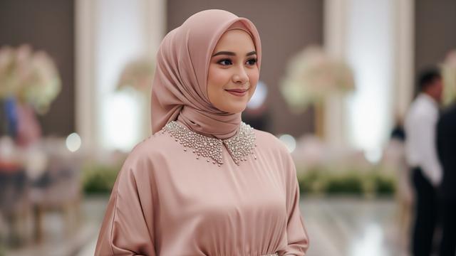 8 Model Gamis dengan Payet Swarovski untuk Acara Formal, Pilihan Elegan ...