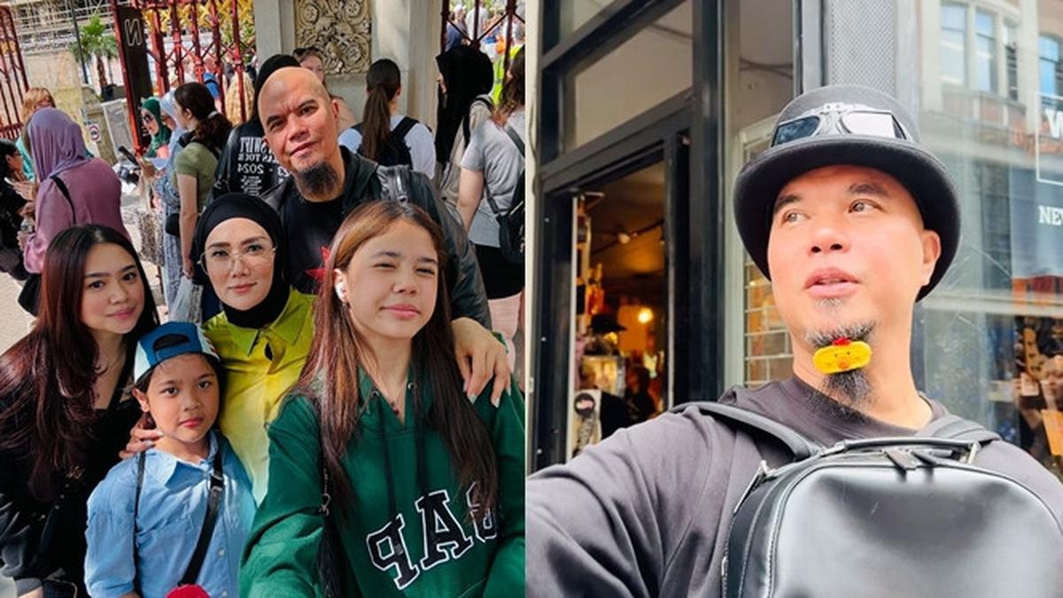 7 Potret Liburan Keluarga Ahmad Dhani Ke Eropa, Kocak Pakai Jepitan di ...