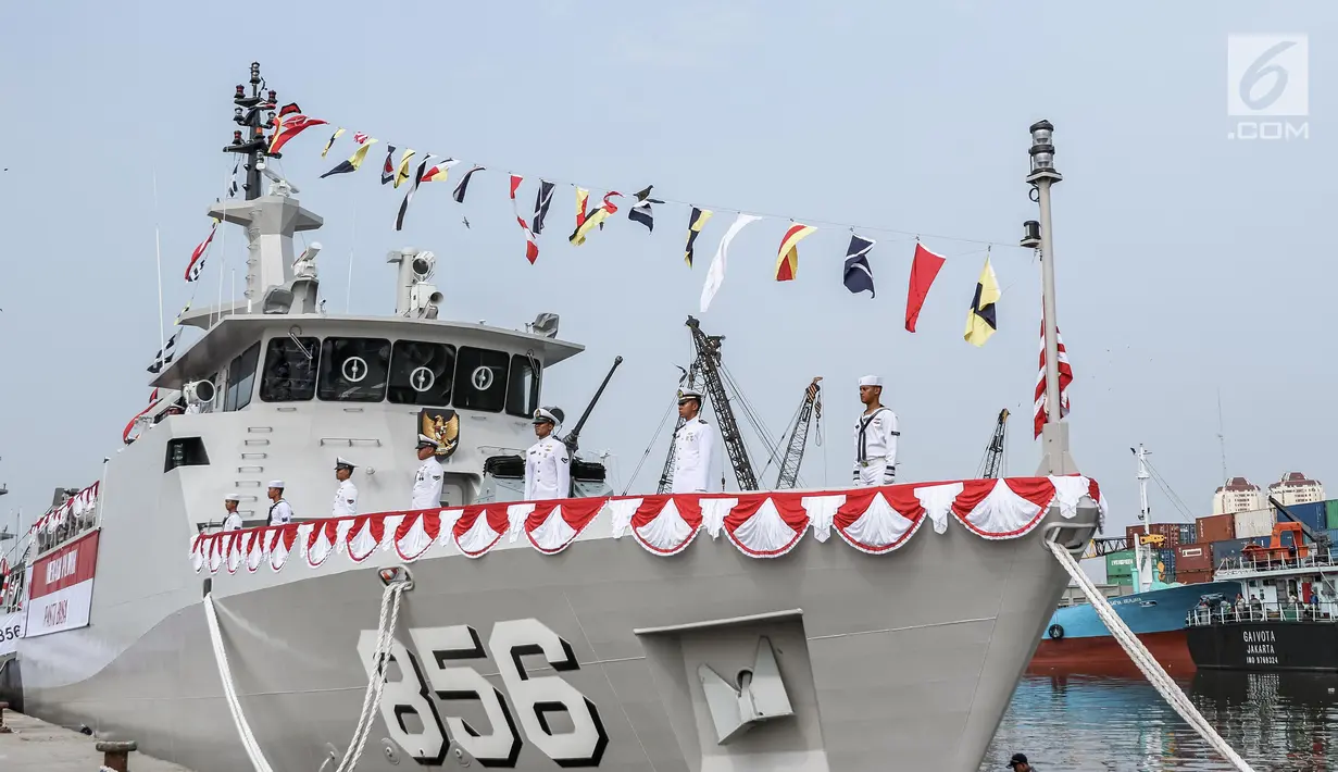 Peresmian Armada Baru Buatan Dalam Negeri KRI Kurau 856 - Foto Liputan6.com