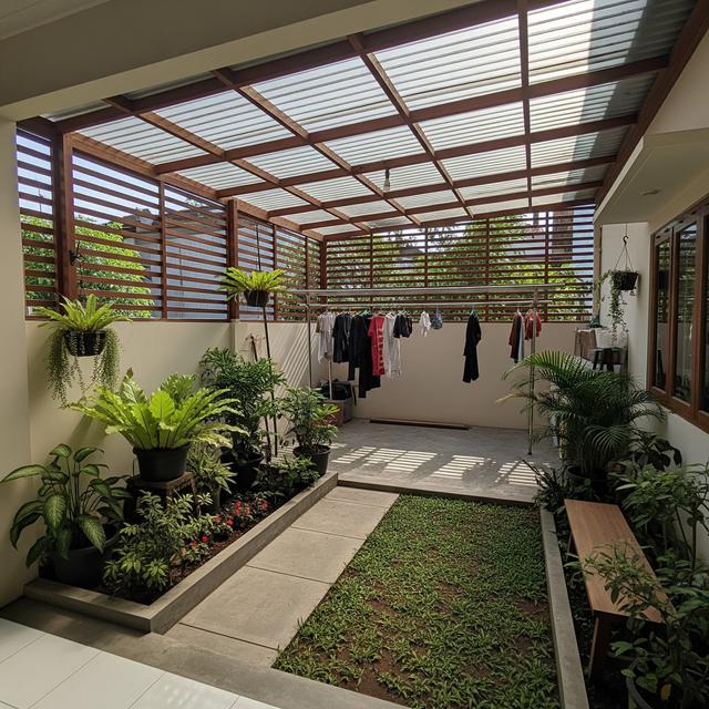 4 Cara Menata Area Jemuran agar Tidak Mengganggu Pemandangan Rumah ...