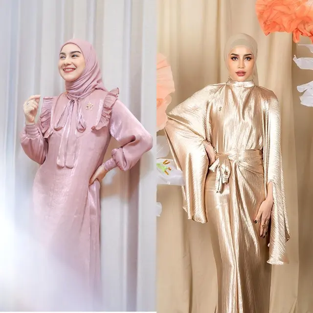 Gamis Shimmer Jadi Tren Lebaran Tahun Ini, Jadi Sorotan Warganet - Regional Liputan6.com