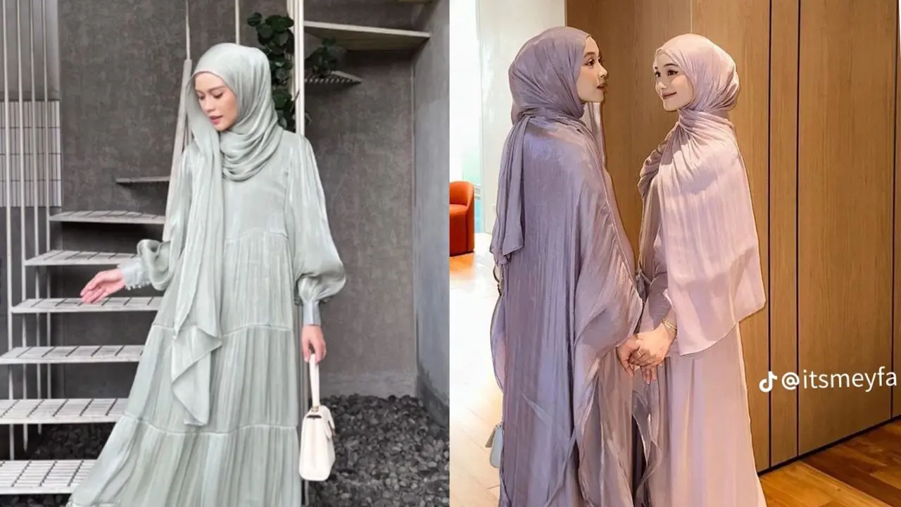 Inspirasi Shimmer Dress, Tren Baju Lebaran 2024 yang Polos hingga ...