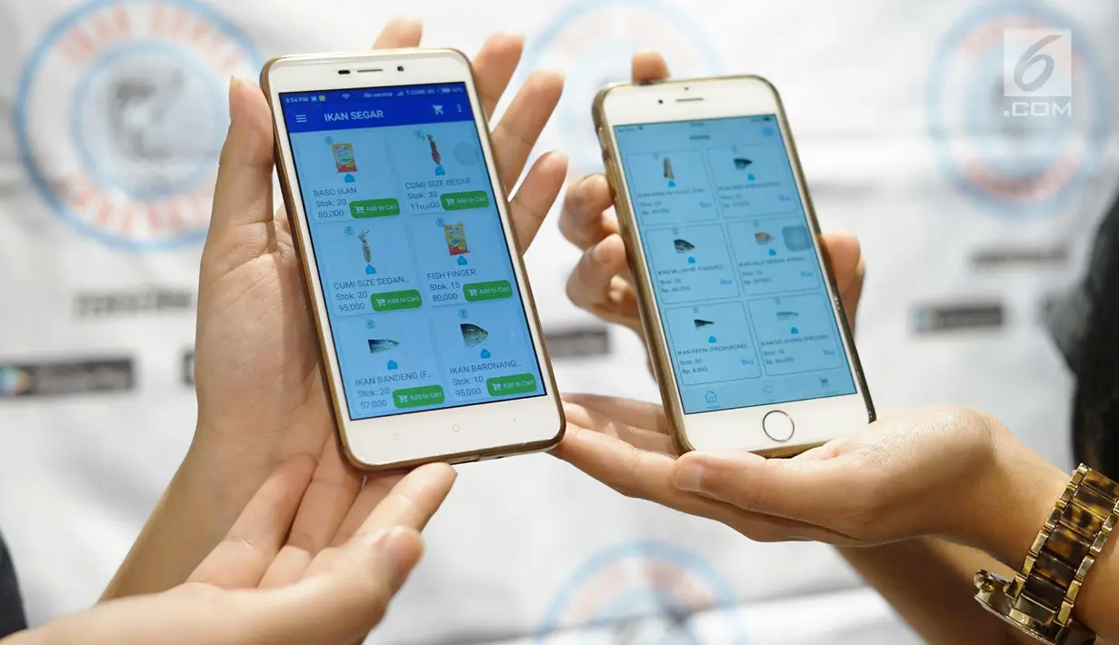 PHOTO: Canggih, Beli Ikan Segar Sekarang Bisa Lewat Aplikasi - Foto ...