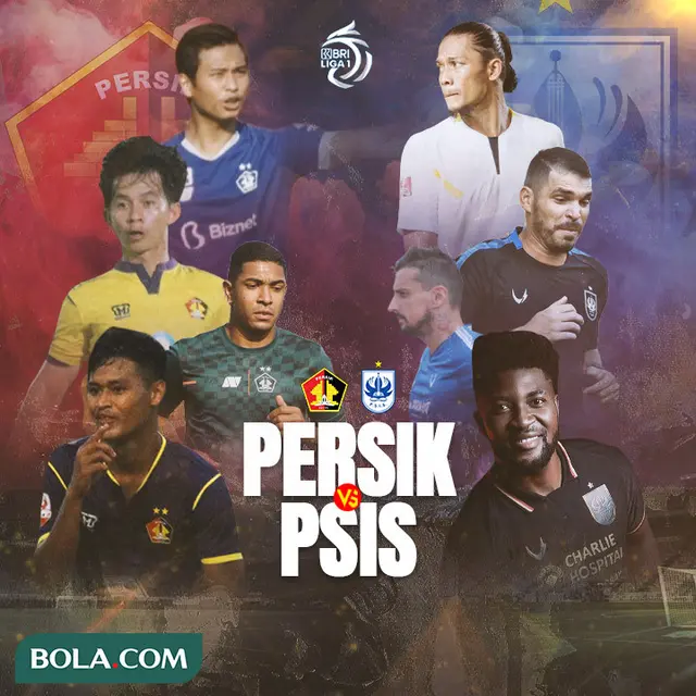 Duel Antarlini Persik vs PSIS di BRI Liga 1: Bakal Ketat di Lini Tengah - Indonesia Bola.com
