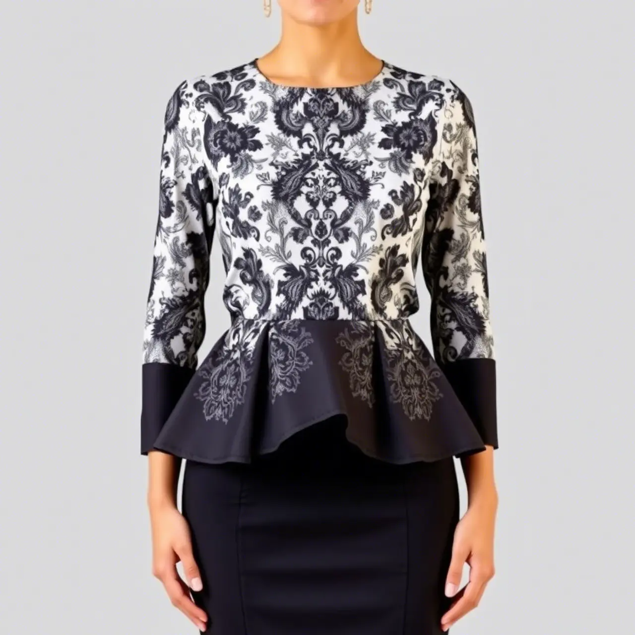 Rekomendasi 7 Model Baju Batik Atasan Wanita Kantor Elegan, Kombinasi ...