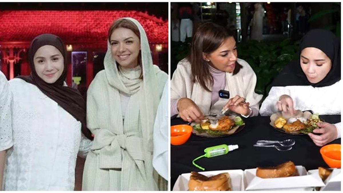 6 Momen Nagita Slavina dan Najwa Shihab Makan Bareng, Tampil Berhijab