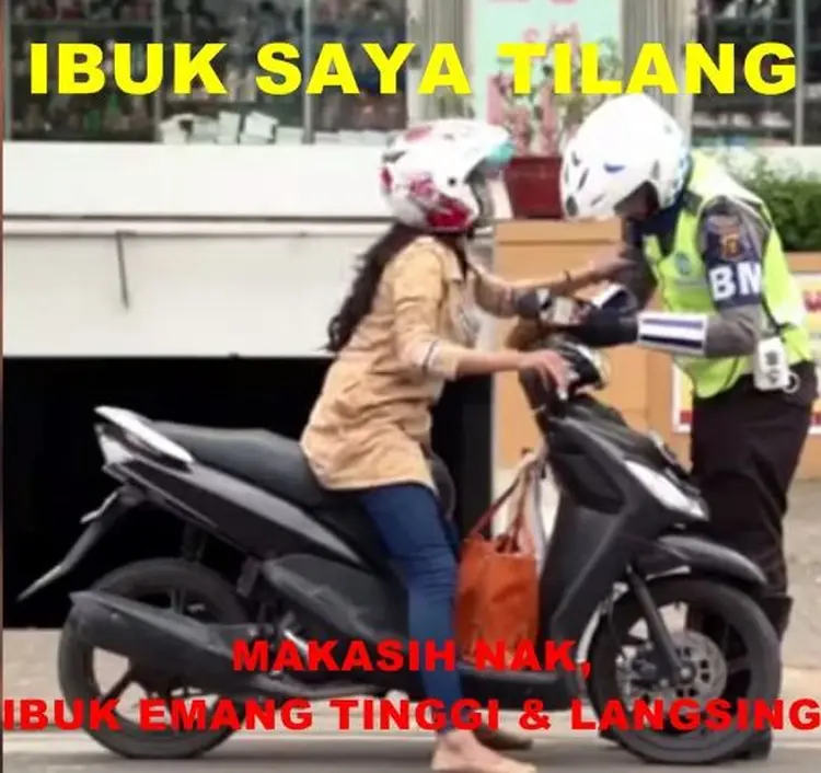 10 Meme Lucu Jawaban Cewek-Cewek Saat Ditilang Ini Bikin Nyengir ...