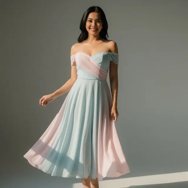 9 Model Gaun Pesta Off-Shoulder Midi, Busana Elegan untuk Berbagai ...