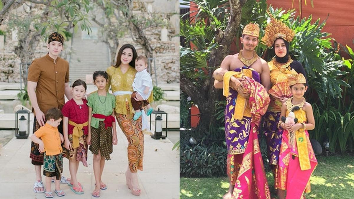 Potret 6 Keluarga Seleb saat Pakai Baju Tradisional Bali