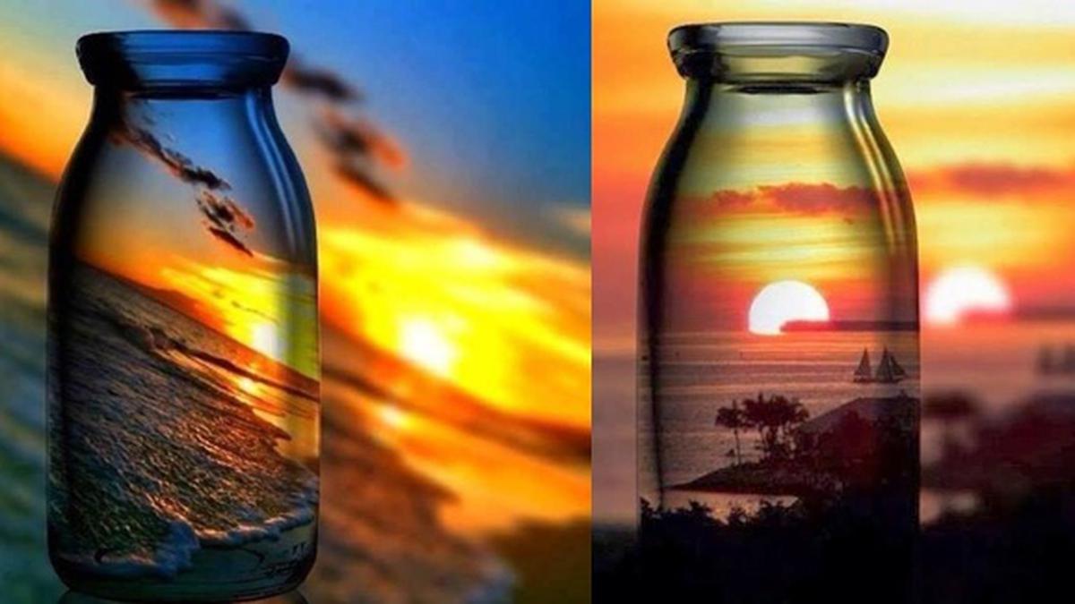 Foto Mengagumkan Pemandangan Super Cantik di Balik Botol Kaca - Photo ...