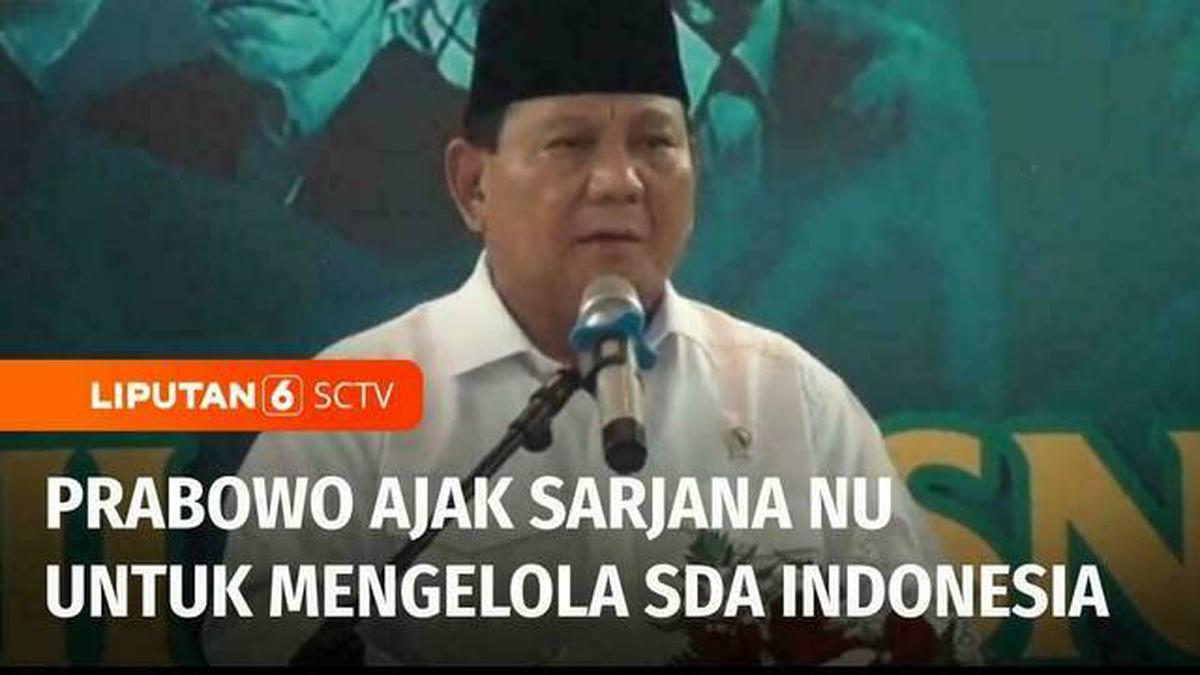VIDEO: Hadiri Musyawarah Kerja Ikatan Sarjana NU, Prabowo Ajak untuk Terlibat dalam Mengelola ...