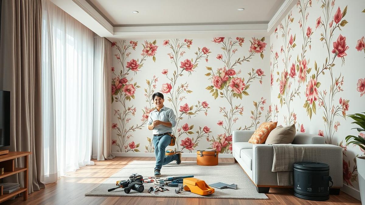 Cara Memasang Wallpaper Dinding dengan Baik dan Rapi, Mudah Dilakukan ...