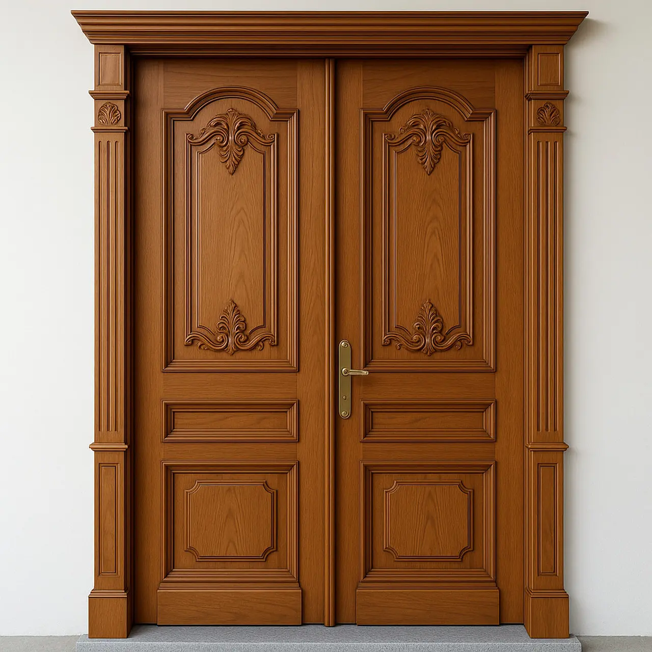 6 Inspirasi Model Pintu Kupu Tarung Kayu Jati Terbaru 2025, Desain ...