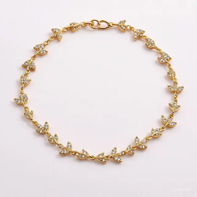 8 Model Gelang Daun Rantai Emas 24 Karat untuk Tangan Kurus, Aksesori ...