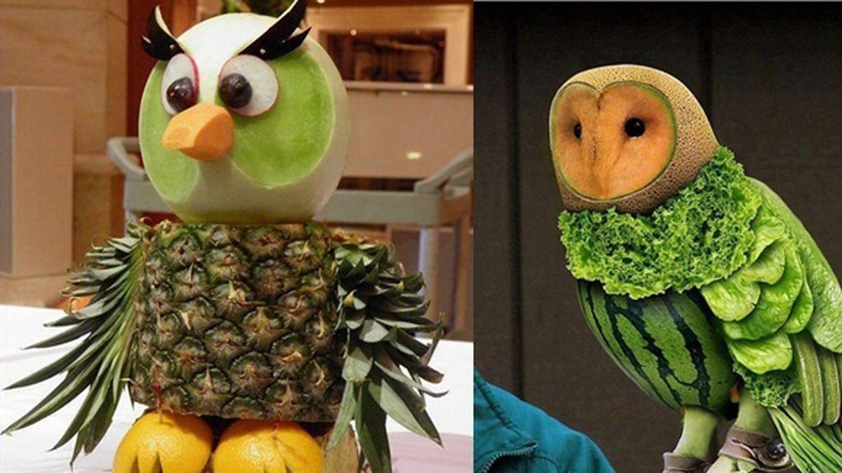Patung Unik Nan Lucu Kreasi Mengkombinasikan Buah Dan Sayur - Photo ...