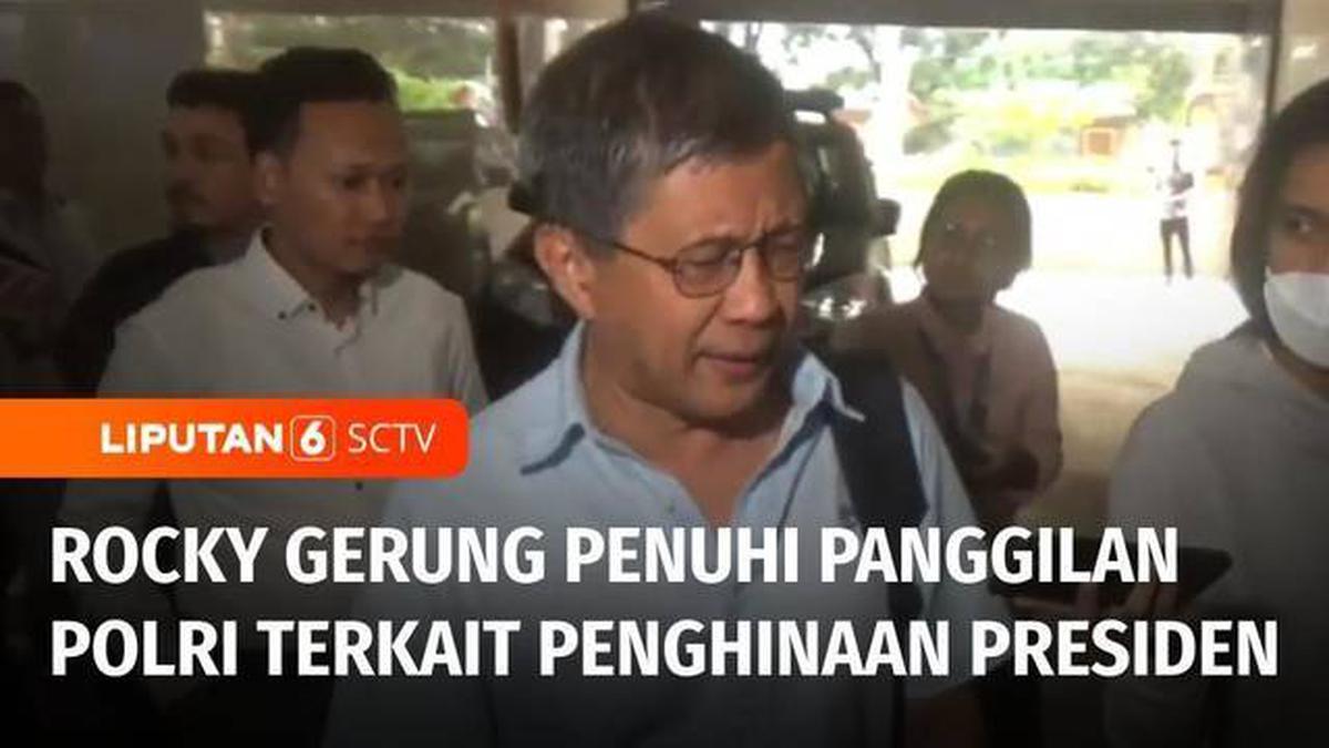 VIDEO: Rocky Gerung Diperiksa Bareskrim Polri Terkait Laporan Dugaan Penghinaan Presiden - TV ...