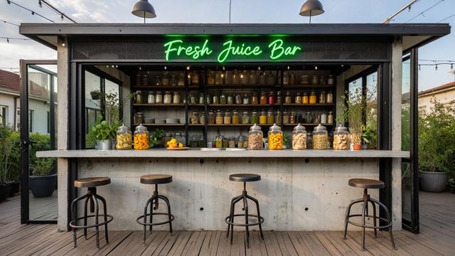 7 Desain Warung Es Jus di Teras Rumah yang Menarik Pelanggan, Hemat ...