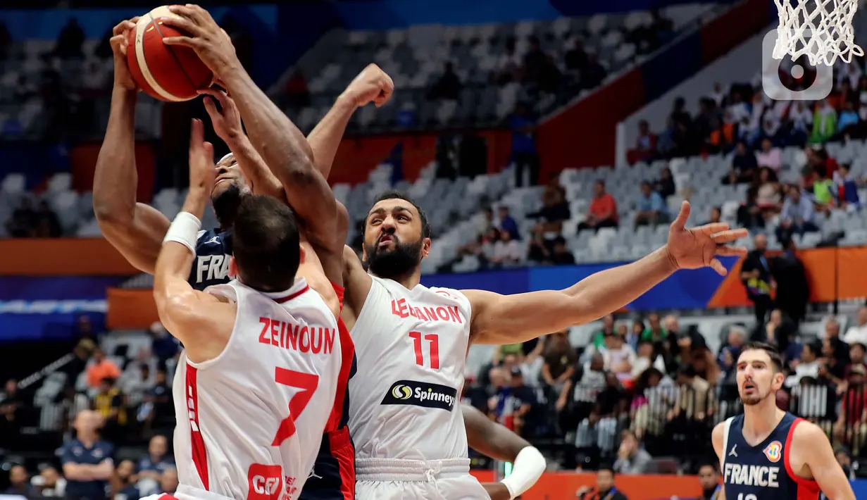 Laga Seru Lebanon vs Prancis di FIBA World Cup 2023 Dimenangkan Les ...