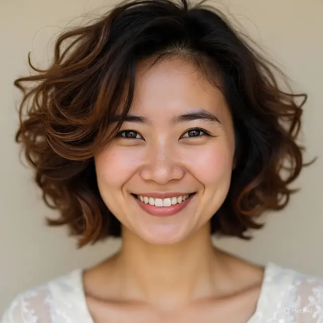 7 Model Rambut Keriting Pendek untuk Wajah Bulat, Tampil Lebih Tirus ...