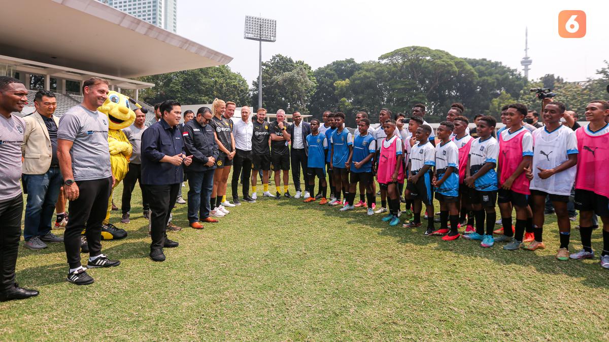 Hadiri Coaching Clinic Legenda Dortmund, Erick Thohir: Pembangunan ...